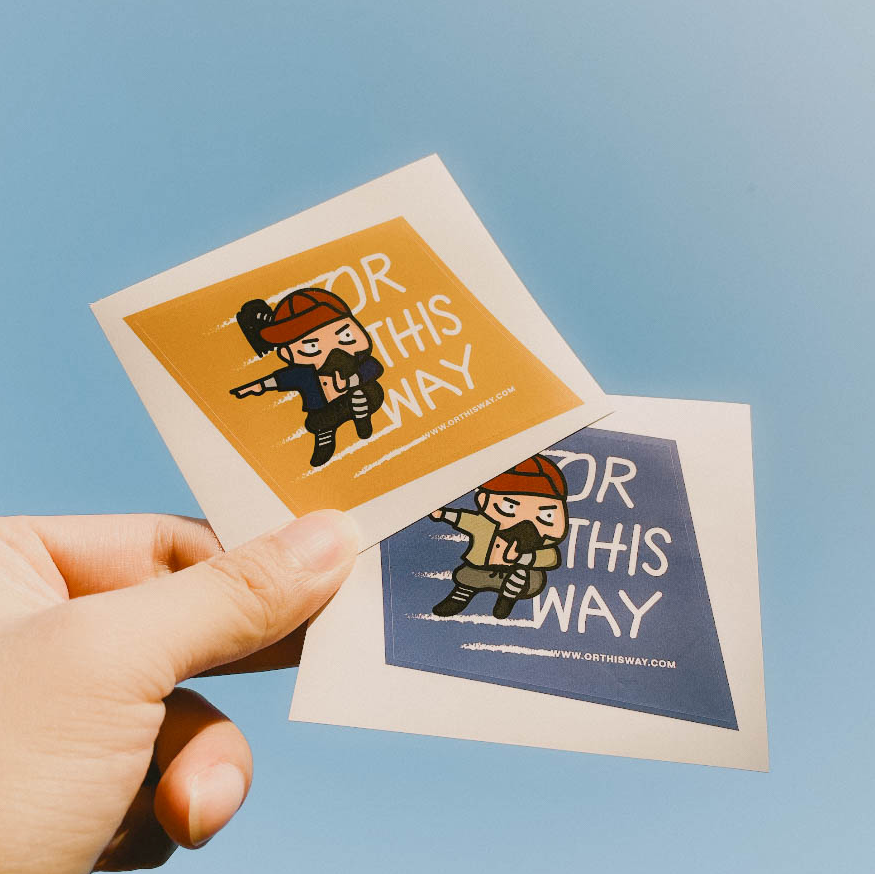 Light Pack, Move Fast Sticker – OR THIS WAY